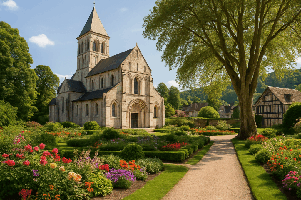 Le bec-Hellouin : un prieuré millénaire au cœur du plus beau village ...
